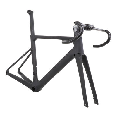 Black road bike frame Super light racing road bicycle frame with T700 carbon Material 2 Years Warranty