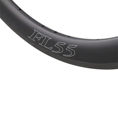 Wholesale ICAN HTG 280 T800 Carbon Road Super Light 25mm 3K Twill Brake Edge Bike Rim 55C