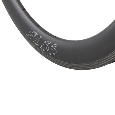 Wholesale ICAN HTG 280 T800 Carbon Road Super Light 25mm 3K Twill Brake Edge Bike Rim 55C