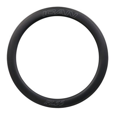 Wholesale ICAN HTG 280 T800 Carbon Road Super Light 25mm 3K Twill Brake Edge Bike Rim 55C