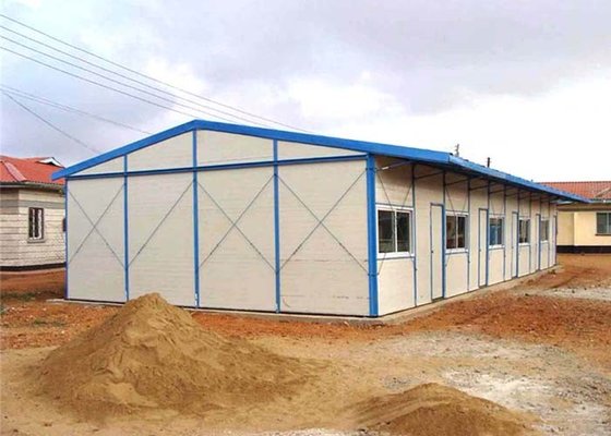 Building Site Modular Prefabricated Homes , Sustainable Prefab Homes For Labor Camp