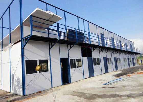 Wind Resistance Two Story Single Wide Mobile Homes Worker Dormitory Design