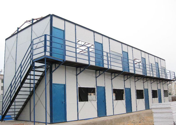 2 Layer Movable Prefab House Quick Build Steel Structure Fabricated Homes For Labor