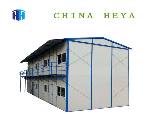 2 Floor Movable Prefab House Steel Modular Homes For Worker Dormitory Reusable