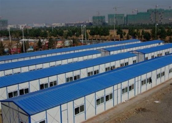 EPS / Glass Wool Sandwich Panel Prefab House Fire Proof Grade 12 Wind Resistance