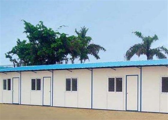 Light Steel Frame Buildings Sandwich Panel Prefab House For Staff Dormitory