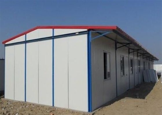 Light Steel Frame Buildings Sandwich Panel Prefab House For Staff Dormitory