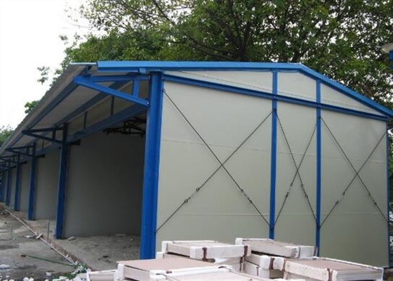 Light Steel Frame Buildings Sandwich Panel Prefab House For Staff Dormitory