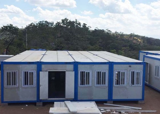 20ft Sandwich Panel Prefab House Container Dormitory For Workers Environmental Friendly