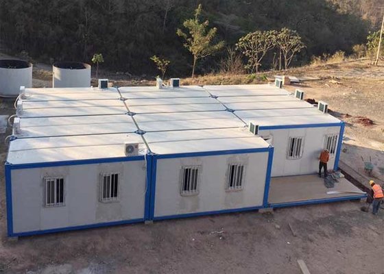 Ready Made Steel Container Prefab Camp Houses Easily Transported Grade 4 Fire Proof
