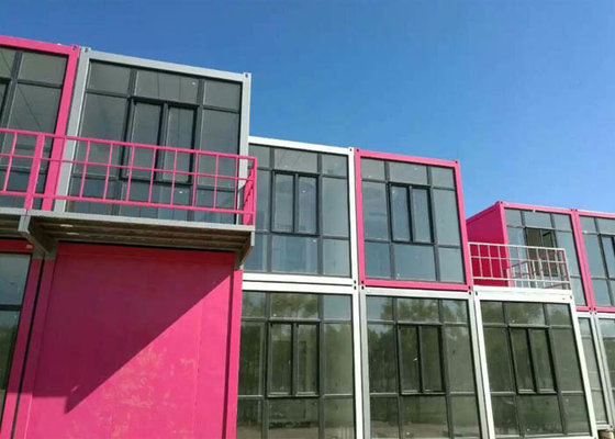 High Performance Double Storey Prefab Houses Modular Sleeping Room Anti Impact