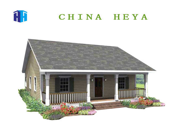 98 M2 /3 Bedrooms Prefabricated  Residential Homes , Prefab Metal Homes Double Slope