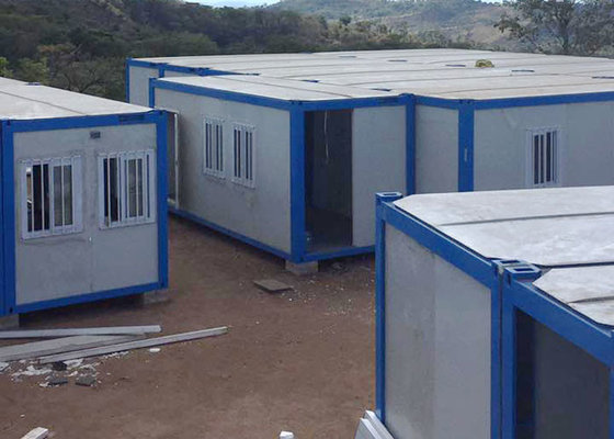 2 X 20 Ft Prefab Container House Modern Flat Pack Assembly Design Shock Resistance