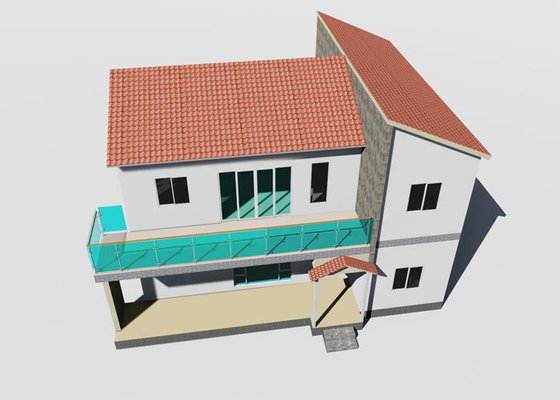 Fireproof Ready Made Prefab House Villa Luxury Home Accessories 70 Years Lifetime