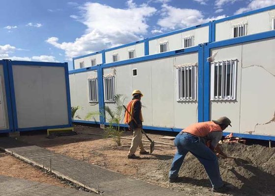 Easy Assembly Turnkey Container Living Quarters Prefab Mobile Living House Steel Door