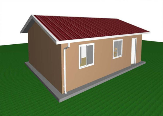 EPS Sandwich Panel Prefab House Villa , 2-3 Bedrooms Energy Efficient Modular Homes
