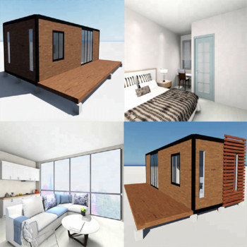 Luxury Container Space Box Modular Prefabricated Metal Homes Livable House Villa 40ft Single Wide