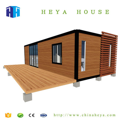 Office Modern Studio Prefabricated Shipping Container House Big Glass Door 2 Bedrooms