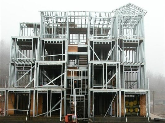 Framecad Steel Structure Prefab Sandwich Panel Room 3 Story Villa House Architectural Design
