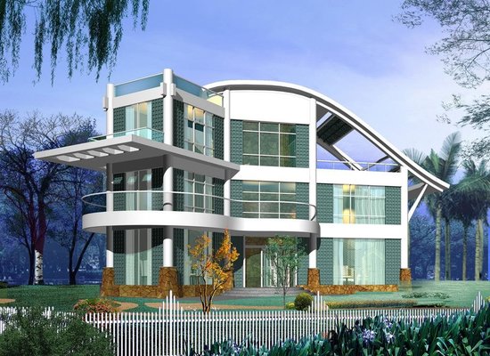 Framecad Steel Structure Prefab Sandwich Panel Room 3 Story Villa House Architectural Design