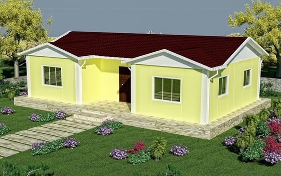 Germany Dismountable Movable Prefab House , Fire Proof Small Modular Cottages