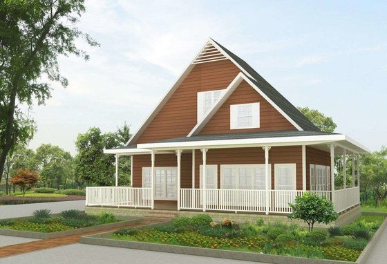 Wooden Door Custom Modern Prefab House 2 Bedrooms Living To Easy Install