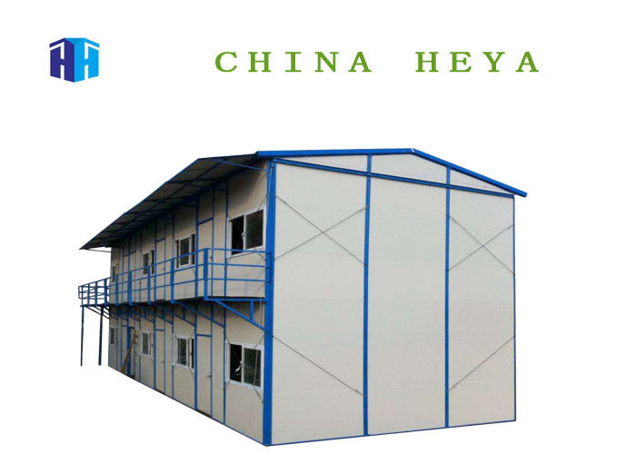 2 Floor Movable Prefab House Steel Modular Homes For Worker Dormitory Reusable