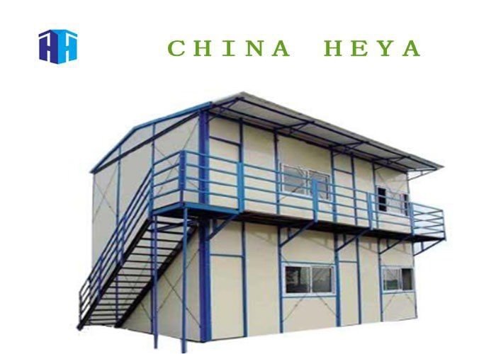 EPS / Glass Wool Sandwich Panel Prefab House Fire Proof Grade 12 Wind Resistance