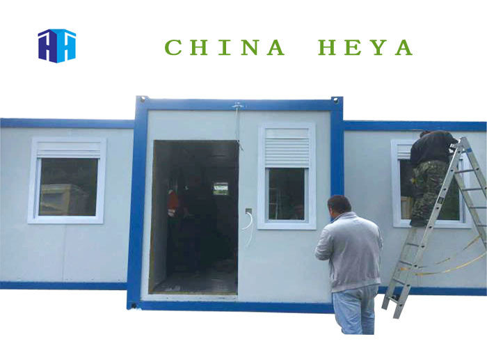 Temporary Living Container Prefabricated Steel Frame Homes For Labor Camp