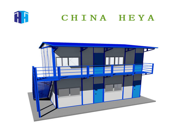 Commercial Prefabricated 2 Story Mobile Homes , Prefab Transportable Homes 2 Floor