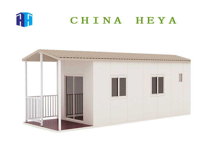 Anti Corrosion Steel Metal Building Homes , Modern Prefab Guest House Movable