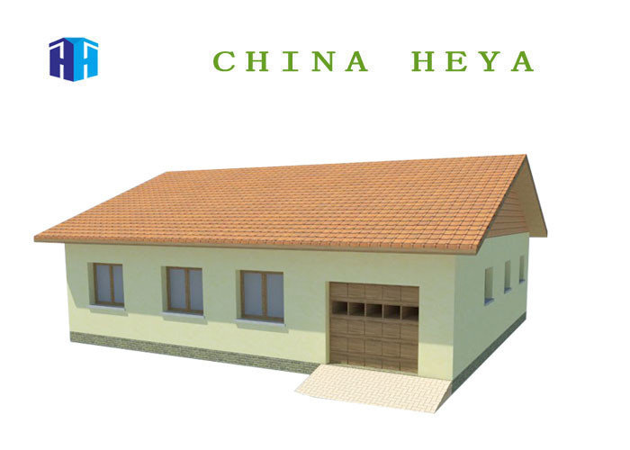 Residential Steel Frame Prefabricated Houses Labor Saving 35 Years Long Life Span