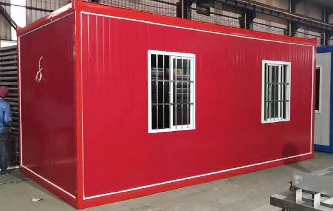 Pre made Tiny Cheap Homes Ready Made Red Container Modern Design Houses For Sale