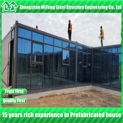 Macau Luxury office house glass wall 20ft container House
