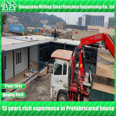 Macau Luxury office house glass wall 20ft container House