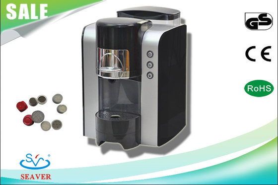 Easy Operation Capsule Coffee Machines , Black Coffee Maker With Detachable Water Reservoir