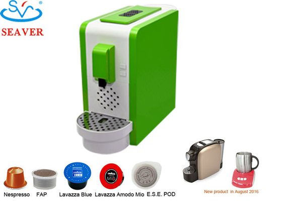 1100W Single Cup Coffee Brewer , Coffee Pod Maker Machine Green Color