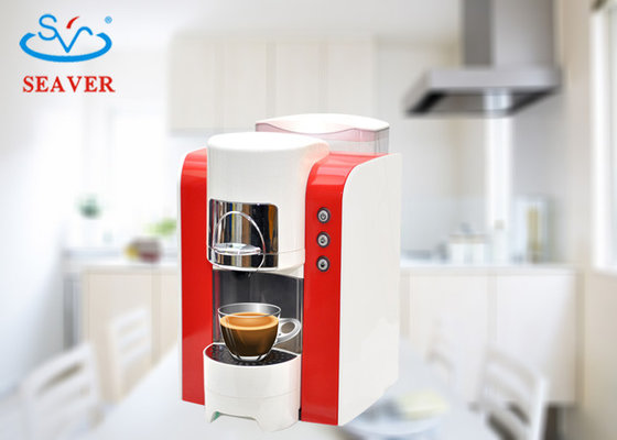 Red Different Capsule Coffee Maker Removable Water Tank , Easy Cleaning
