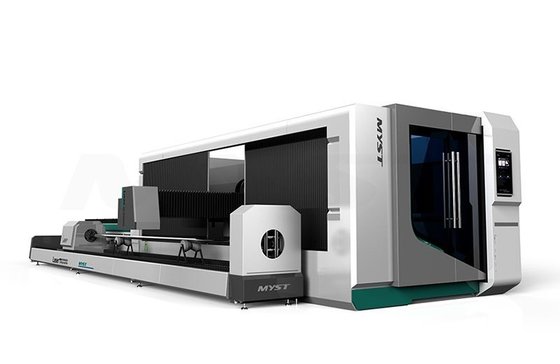 China Fiber Laser Cutting Machine With Rotary Exchange Table and Cover MTF3015GR custom Laser cutting machine manufacturer supplier
