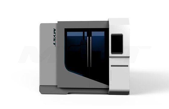 Full Cover Fiber Laser Metal Cutting Machine With Exchange Table MTF3015G sheet metal laser cutting machine price supplier