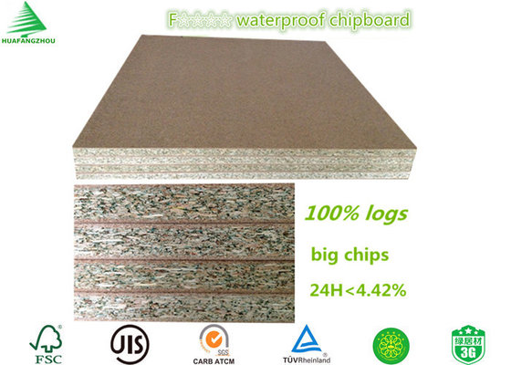 China factory wholesale cheap water proof F4 star 6'X8' 18MM raw particleboard for wood door