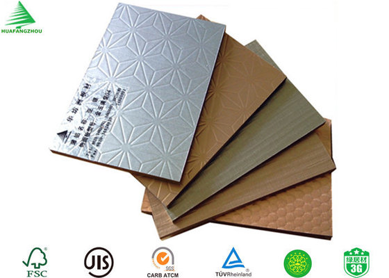 2016 new design 5mm silver and gold aluminium foil faced mdf board