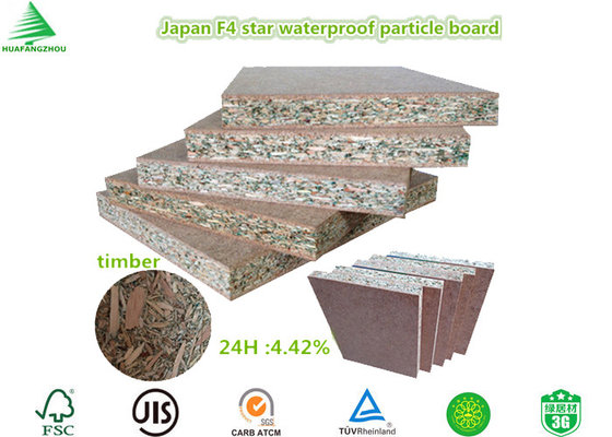 Japan F4 star 18mm waterproof chipboard to make kitchen cabinets