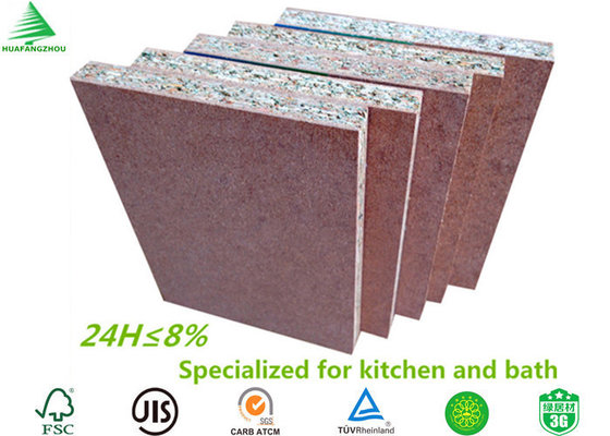 E1 /E0 kitchen cabinets manufacturing 18MM highly moisture resistant particle board