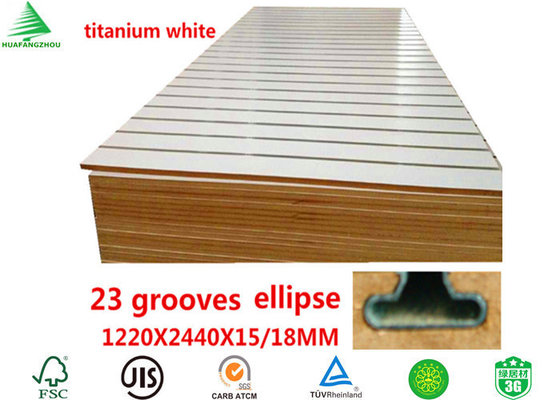 Top A-Grade decorative wall panel white flower design store mdf slatwall for retail
