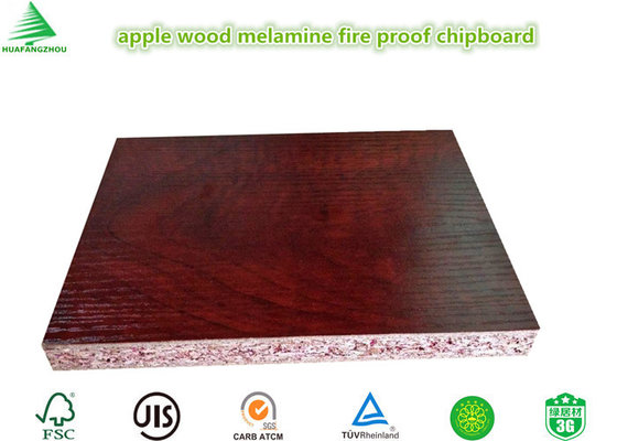 FSC certified apple wood 1830*2440mm melamine flakeboard