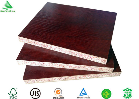 2016 US market hot sale NAF standard 9-25mm wood grain melamine flakeboards