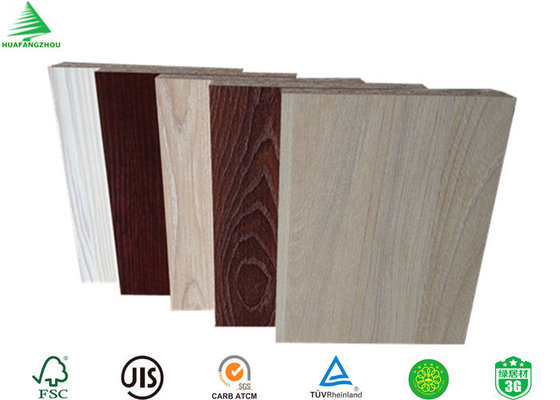 FSC China supplier wholesale CARB P2 standard low formaldehyde emission 9-25mm wood grain melamine flakeboards