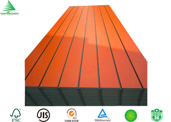 Guanghzou promotion top quality cheap melamine high glossy mdf slatwall board