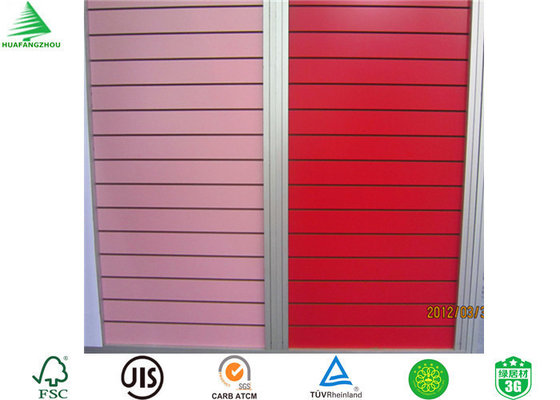 Guanghzou manufacturer new design cheap mdf solid colour melamine slatwall